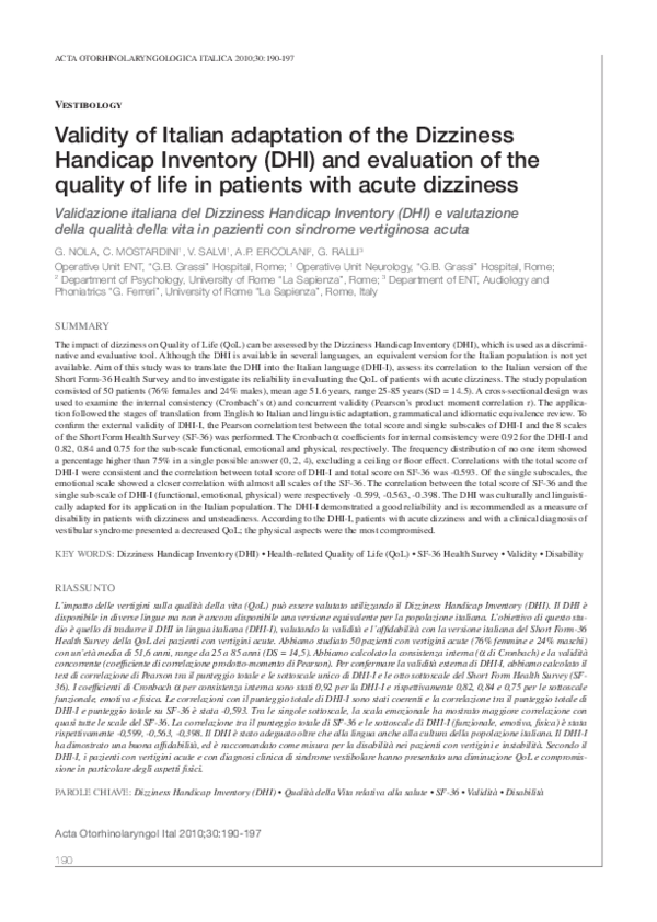 (PDF) Correlating Two Questionnaires: Vestibular Activities and ...