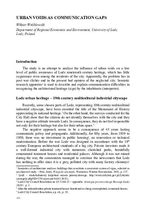 (PDF) Urban Voids as Communication Gaps