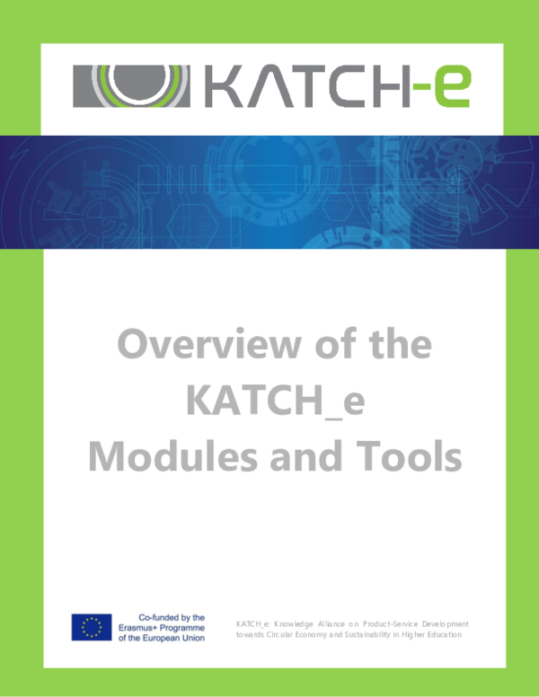 (PDF) 0 Overview of the KATCH _ e Modules and Tools | Cristina Rocha ...