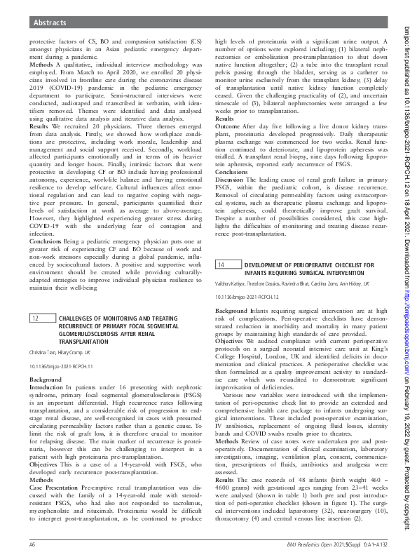 (PDF) 14 Development of perioperative checklist for infants requiring ...