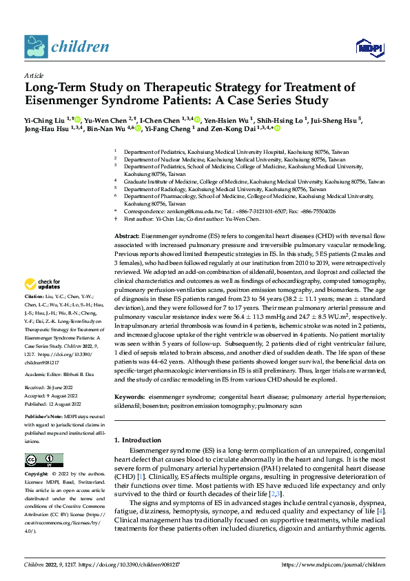 (PDF) Long-Term Study on Therapeutic Strategy for Treatment of ...
