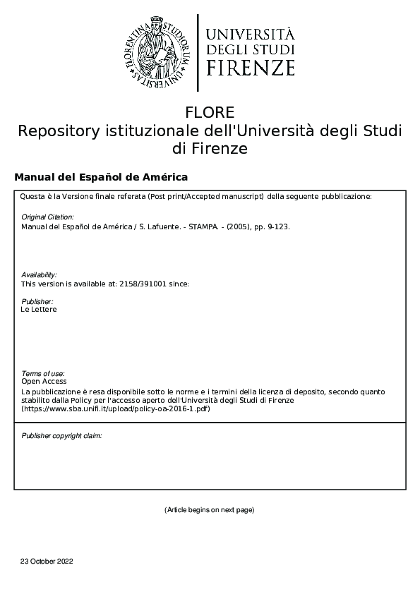 (PDF) Manual del Español de América