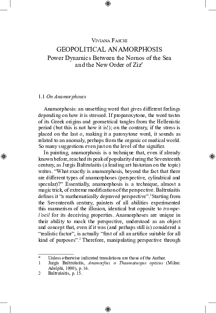 (PDF) Geopolitical anamorphosis. Power dynamics between the Nomos of ...