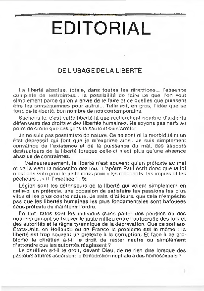 (PDF) De l'usage de la liberté - On the use of freedom