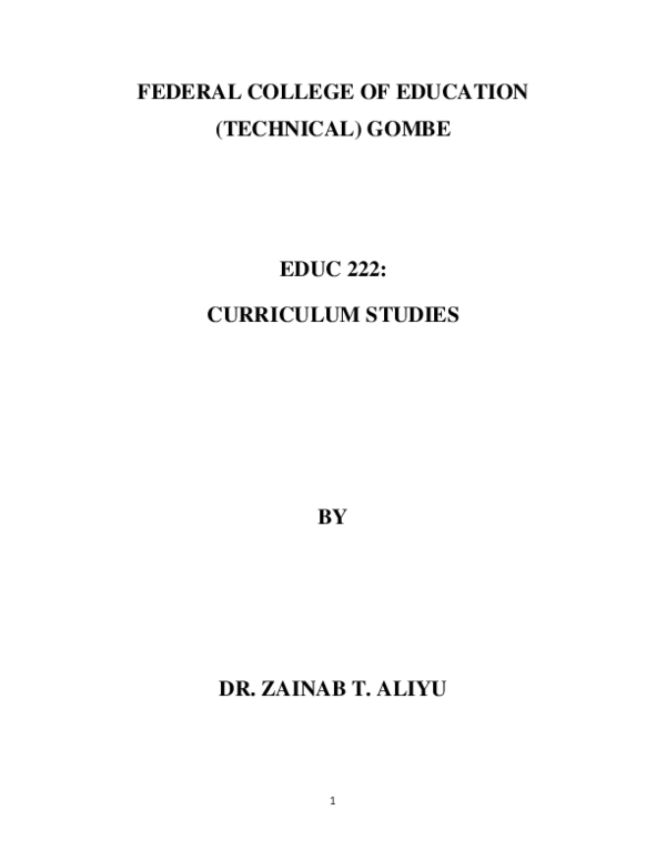 (PDF) CURRICULUM (COMPLETE)