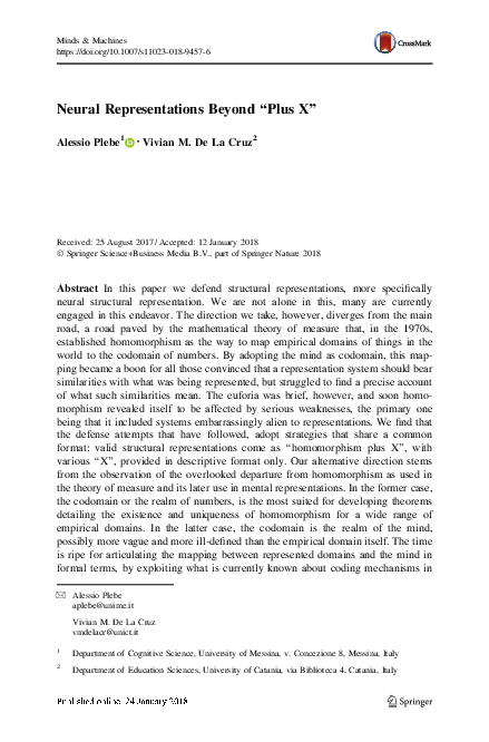 (PDF) Neural Representations Beyond “Plus X”