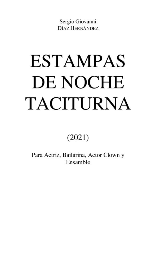 (PDF) Componiendo Estampas de noche taciturna, obra interdisciplinar de ...