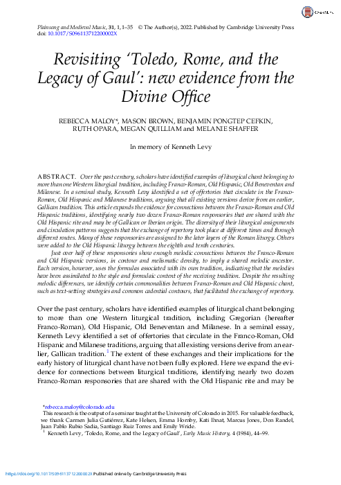 (PDF) Revisiting ‘Toledo, Rome, and the Legacy of Gaul’: new evidence ...
