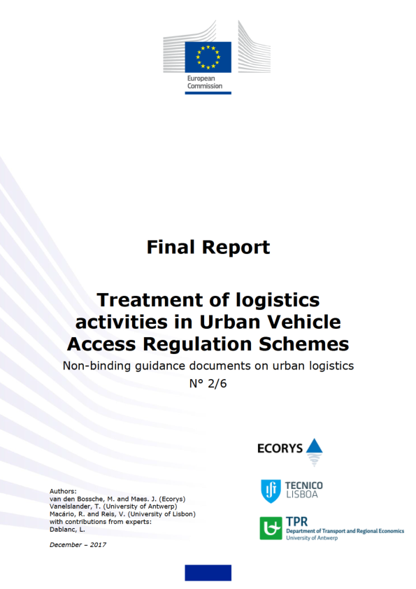 (PDF) Treatment of logistics activities in Urban Vehicle Access ...