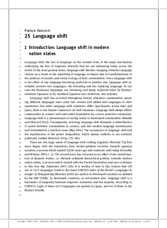 (PDF) Language shift