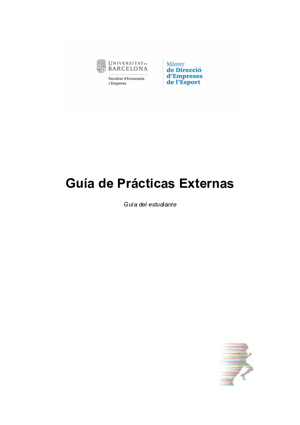 (PDF) Guía de Prácticas Externas: Guía del estudiante