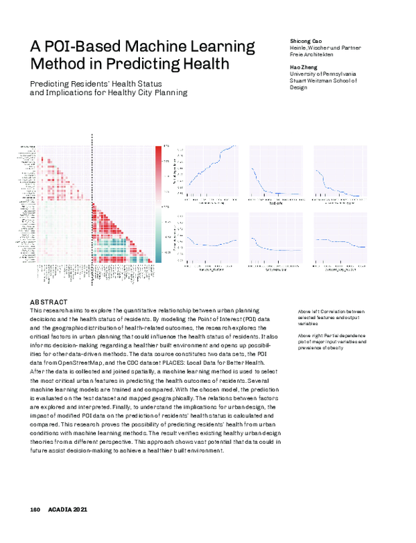 (PDF) A POI-Based Machine Learning Method in Predicting Health