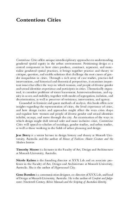 (PDF) Contentious Cities