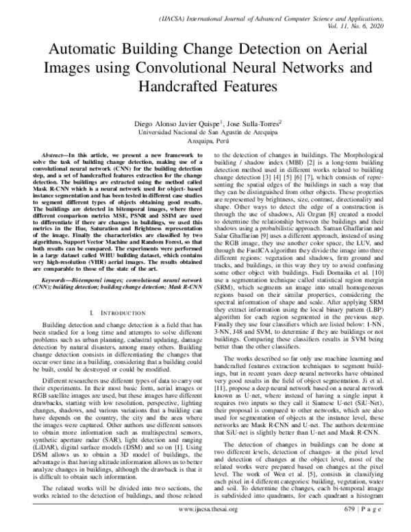 (PDF) Automatic Building Change Detection on Aerial Images using Convolutional Neural Networks ...