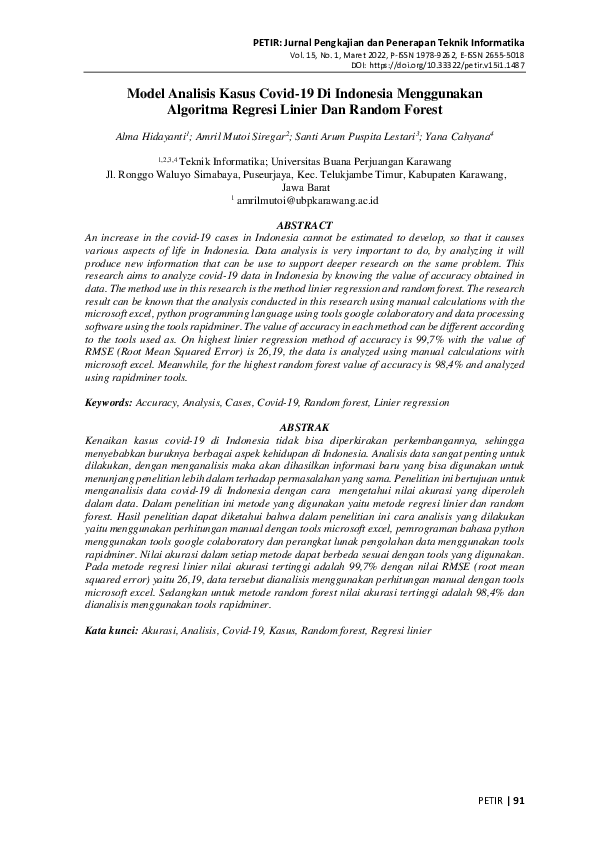 (PDF) Model Analisis Kasus Covid-19 Di Indonesia Menggunakan Algoritma ...