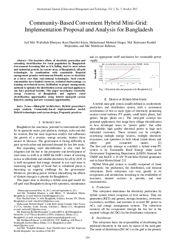(PDF) Community-based convenient hybrid mini-grid: implementation ...