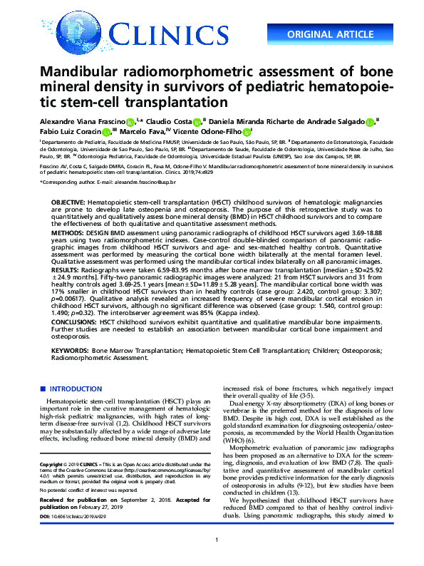 (PDF) Mandibular radiomorphometric assessment of bone mineral density ...
