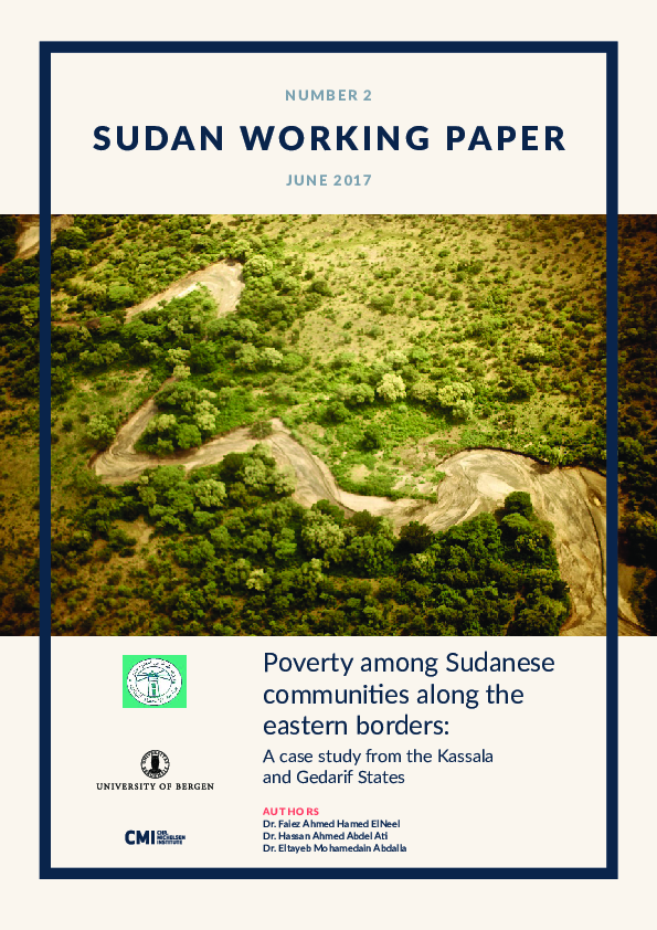 (PDF) Poverty among Sudanese communities along the eastern borders: A ...