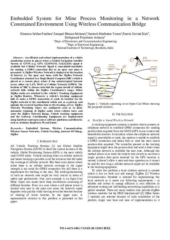 (PDF) Embedded system for mine process monitoring in a network constrained environment using ...