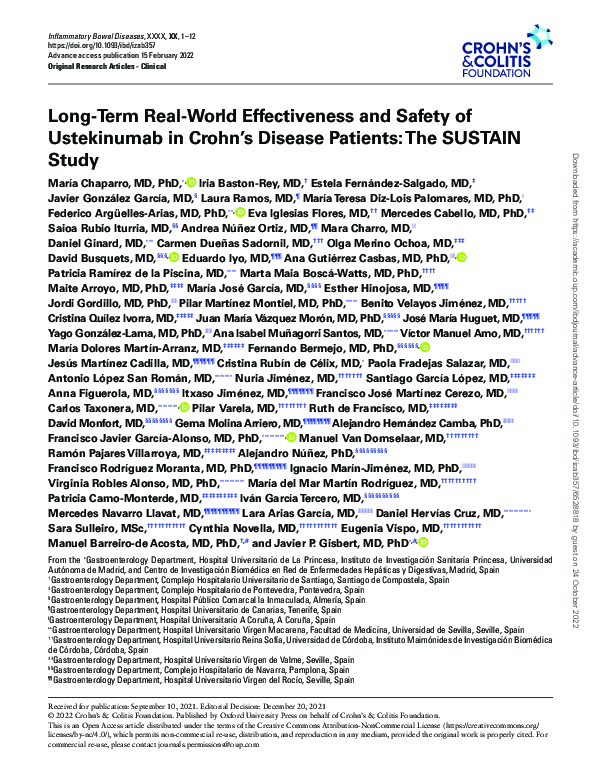 (PDF) Long-Term Real-World Effectiveness and Safety of Ustekinumab in ...