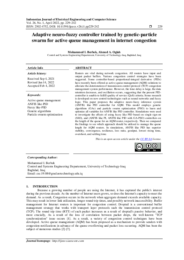 Adaptive Neuro Fuzzy Controller Trained By Genetic Particle Swarm For Active Queue Management In