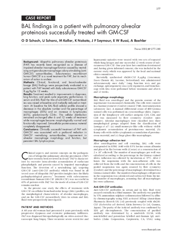 (PDF) BAL findings in a patient with pulmonary alveolar proteinosis ...