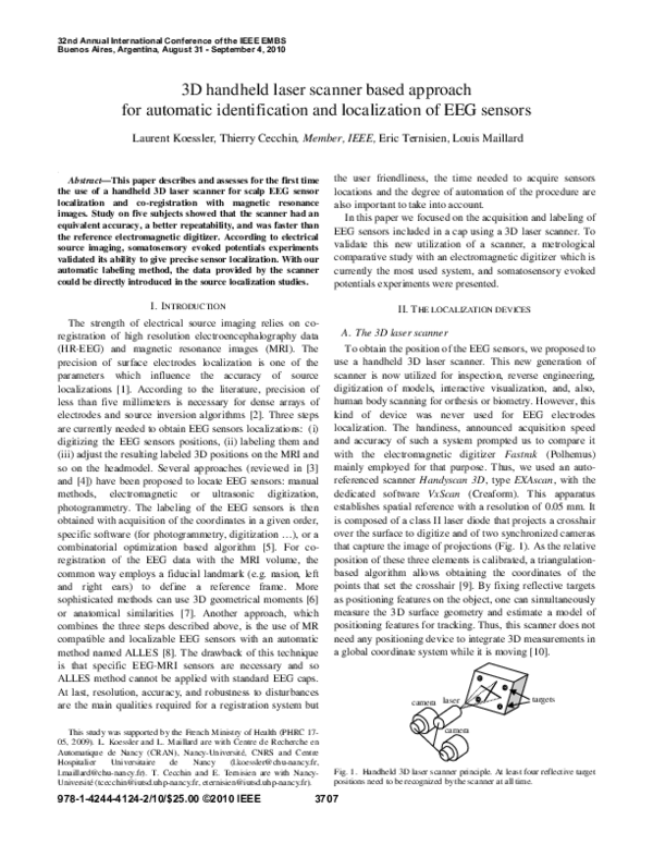(PDF) 3D handheld laser scanner based approach for automatic ...