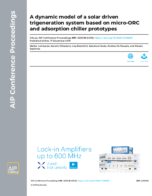 (PDF) A dynamic model of a solar driven trigeneration system based on micro-ORC and adsorption ...