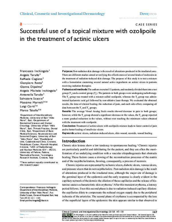 (PDF) Successful use of a topical mixture with ozolipoile in the ...
