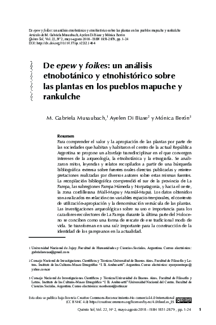 (PDF) About epew and foikes: An ethnobotanical and ethnohistorical ...