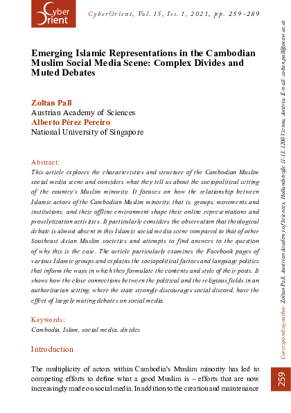 (PDF) Emerging Islamic Representations in the Cambodian Muslim Social ...