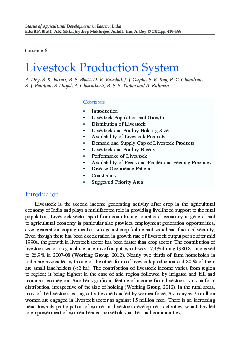(PDF) Livestock Production System | Shanker Dayal - Academia.edu