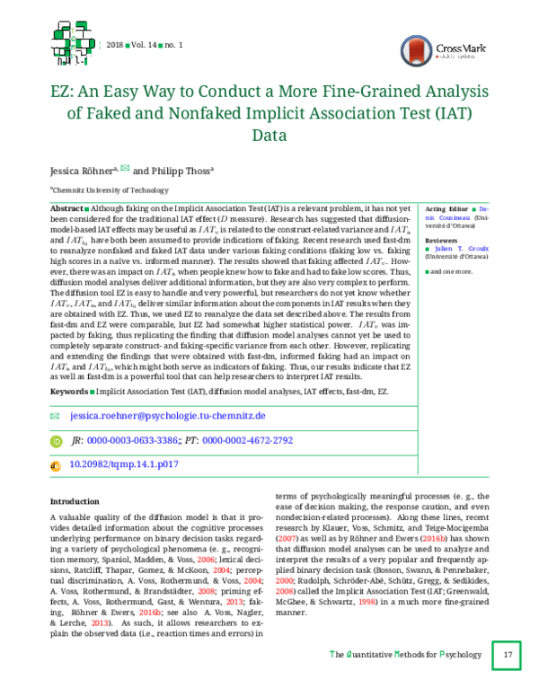 (PDF) EZ: An Easy Way to Conduct a More Fine-Grained Analysis of Faked ...