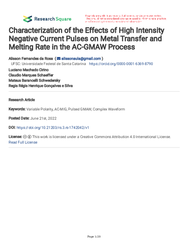(PDF) Characterization of the Effects of High Intensity Negative ...