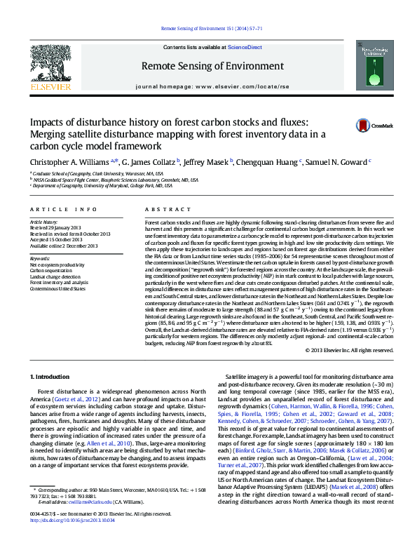 Pdf Impacts Of Disturbance History On Forest Carbon Stocks And Fluxes