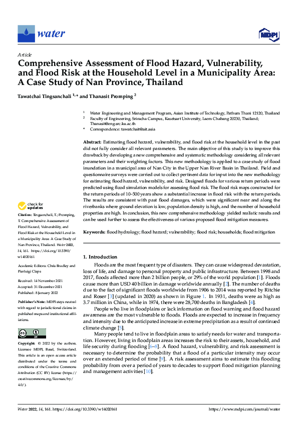 (PDF) Comprehensive Assessment of Flood Hazard, Vulnerability, and ...