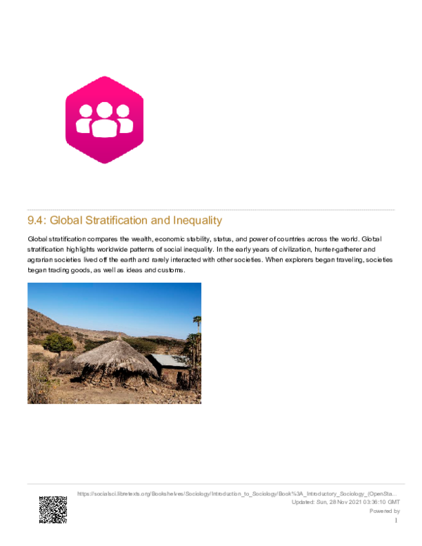 (PDF) Global Stratification and Inequality