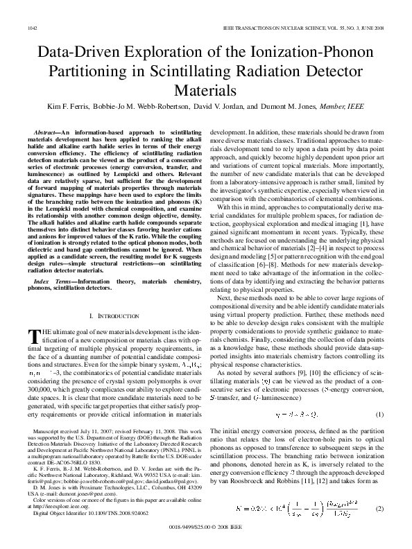 (PDF) Data-Driven Exploration of the Ionization-Phonon Partitioning in ...