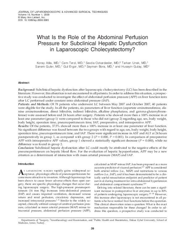 (PDF) What Is the Role of the Abdominal Perfusion Pressure for ...
