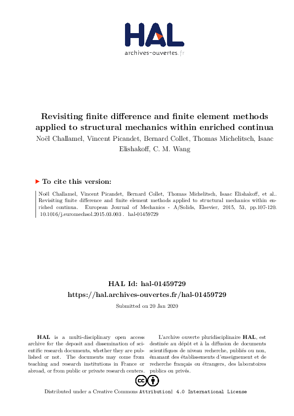 Pdf Revisiting Finite Difference And Finite Element Methods Applied