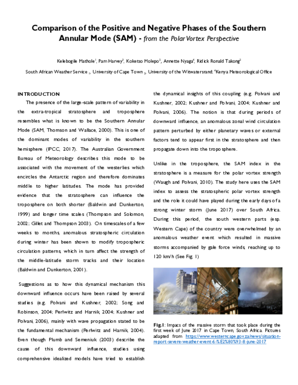 (PDF) Comparison of the Positive and Negative Phases of the Southern ...