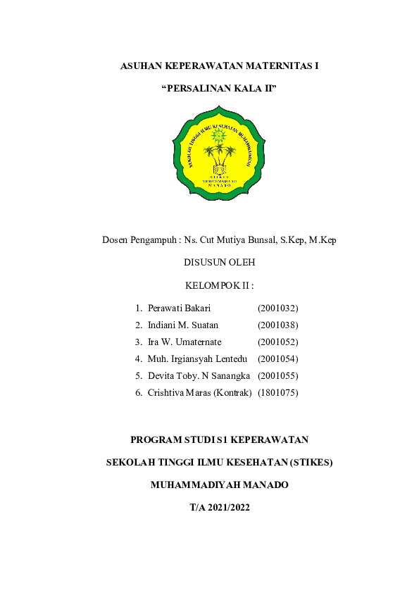 (DOC) ASKEP PERSALINAN KALA II