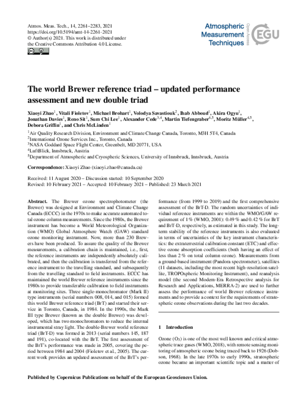 (PDF) The world Brewer reference triad – updated performance assessment ...