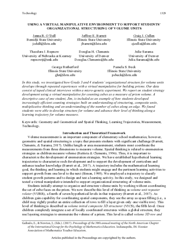 (PDF) Using a Virtual Manipulative Environment to Support Students ...