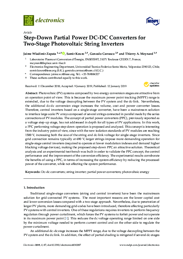 (PDF) Step-Down Partial Power DC-DC Converters for Two-Stage ...