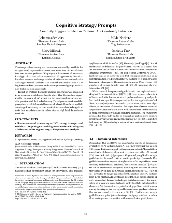 (PDF) Cognitive Strategy Prompts
