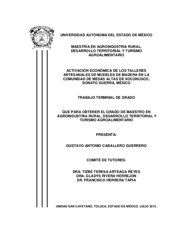 (PDF) Activación Económica De Los Talleres Artesanales De Muebles De ...