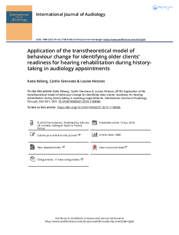 (PDF) Application of the transtheoretical model of behaviour change for ...