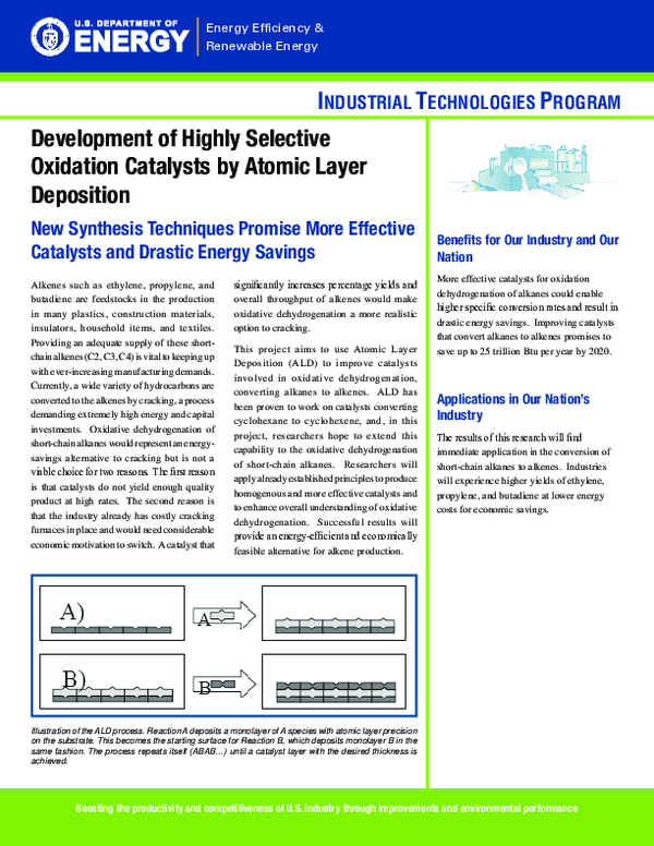 (PDF) Development of Highly Selective Oxidation Catalysts by Atomic ...