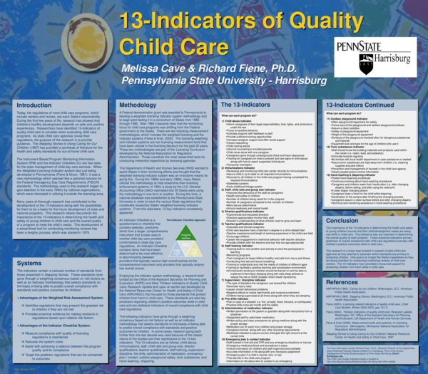 (PDF) 13-Indicators of Quality Child Care